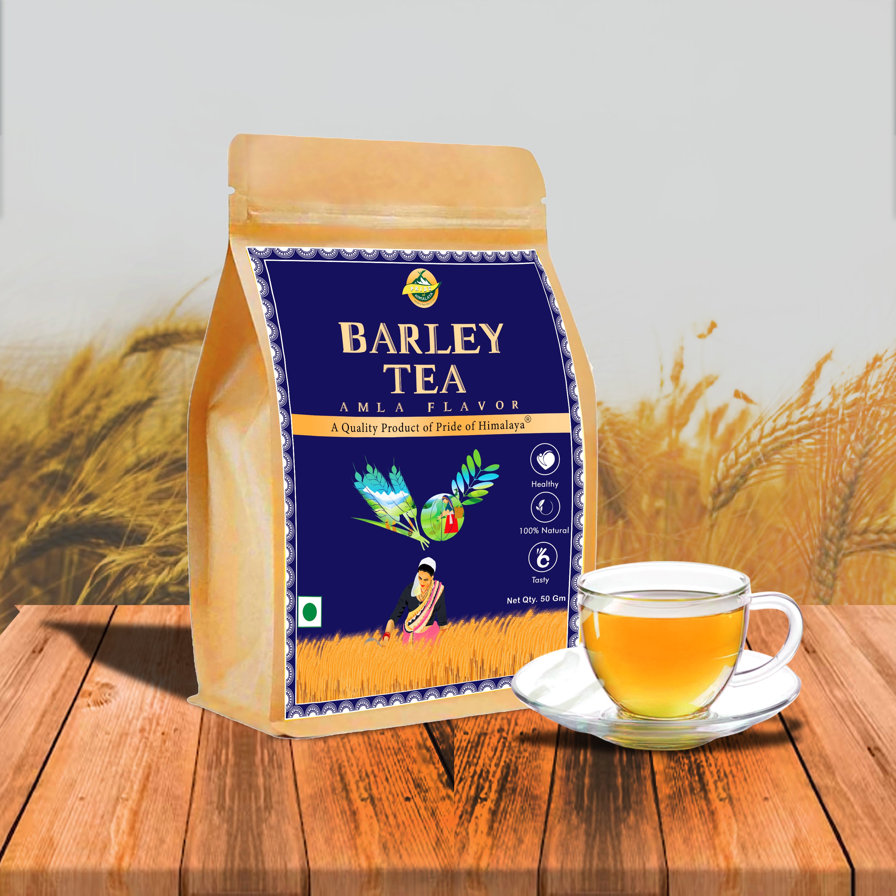 PRIDE OF HIMALAYA Barley Tea| Boricha| Mugicha| Amla Flavour ...